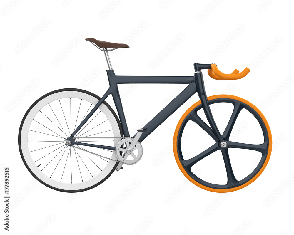 Speed Racing Bicycle Isolated Stock Illustration | Adobe Stock