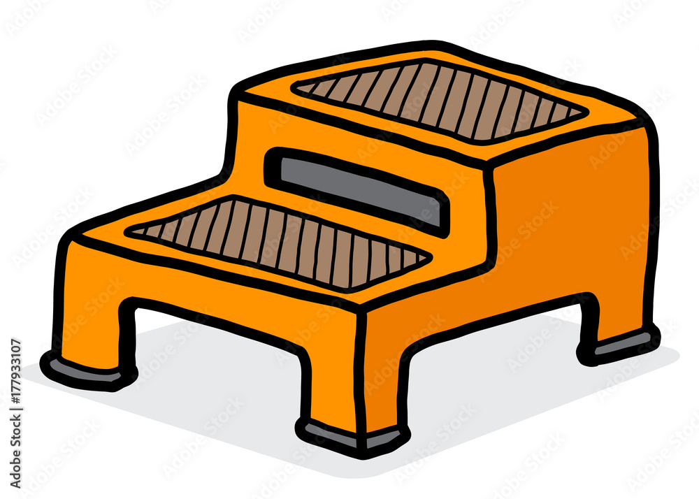 small stair / cartoon vector and illustration, hand drawn style ...