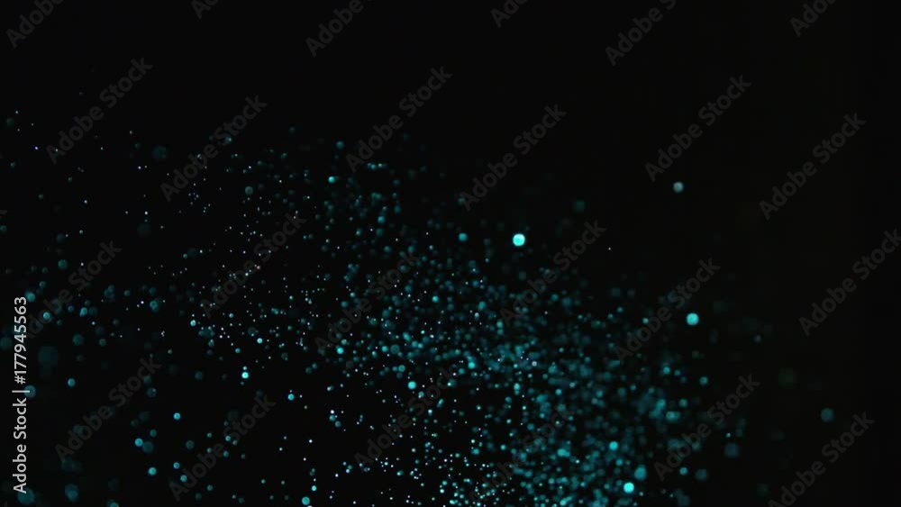 Realistic Glitter Exploding on Black Background. These clips are ...