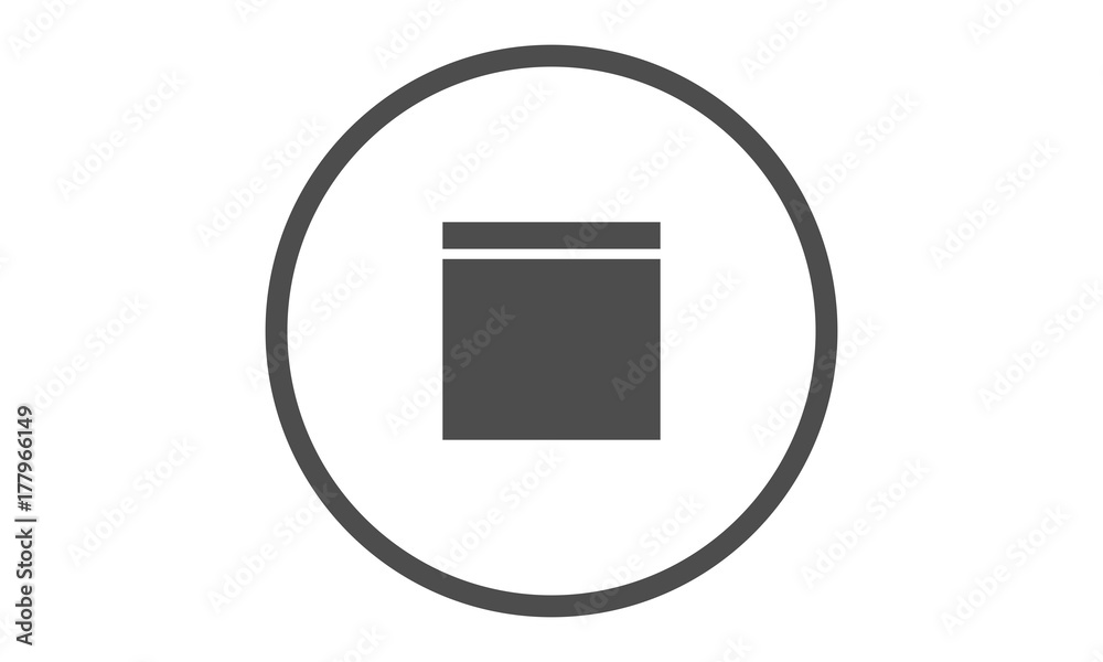 Stop Icon Website Element Sign or Icon Design For UI, UX, interface ...