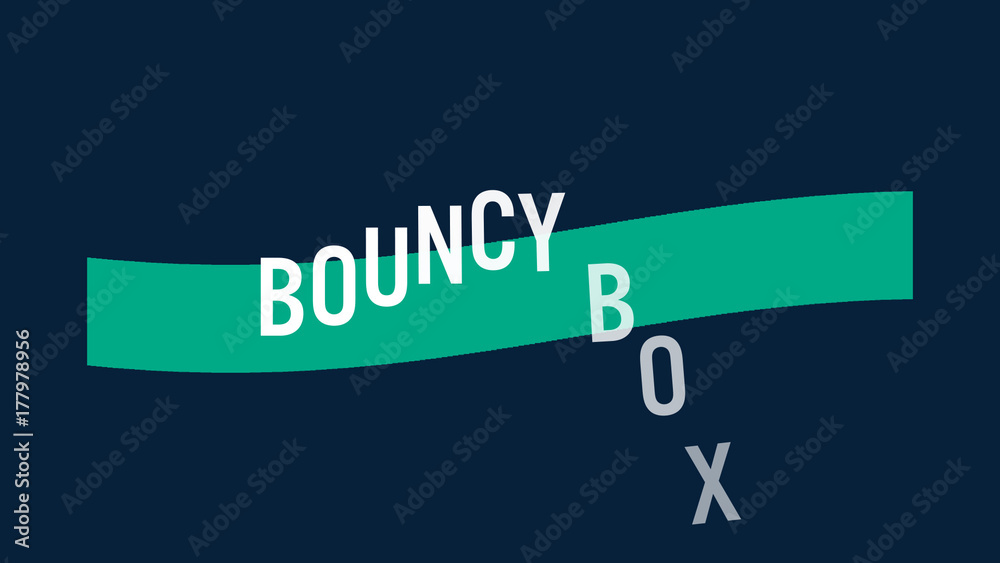 Bouncy Text Box Stock Template | Adobe Stock