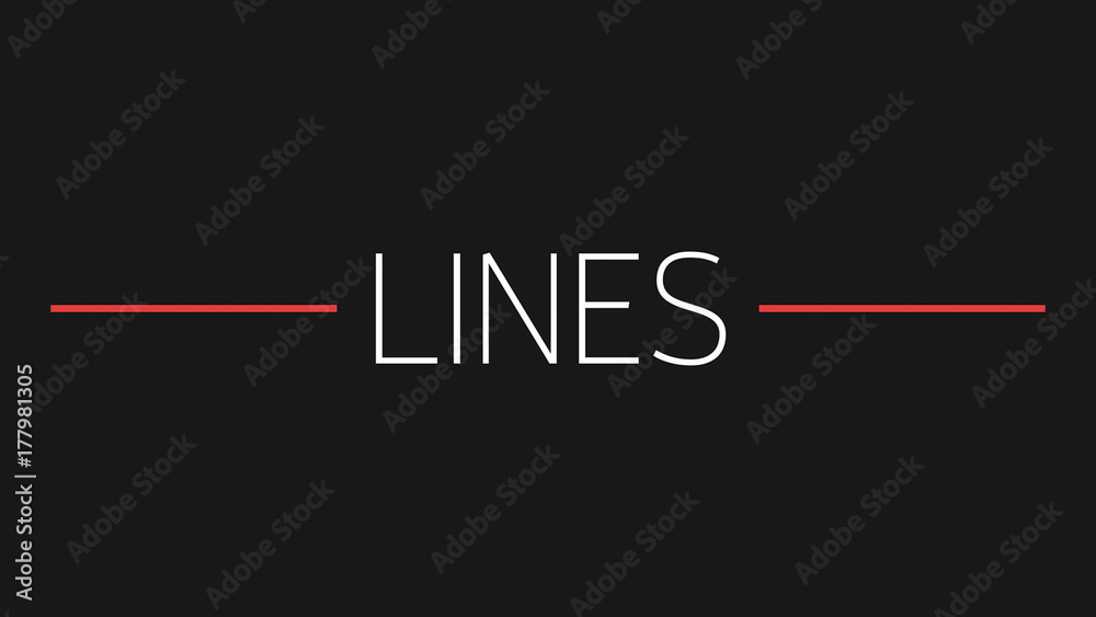 Text With Emerging Lines Stock Template | Adobe Stock