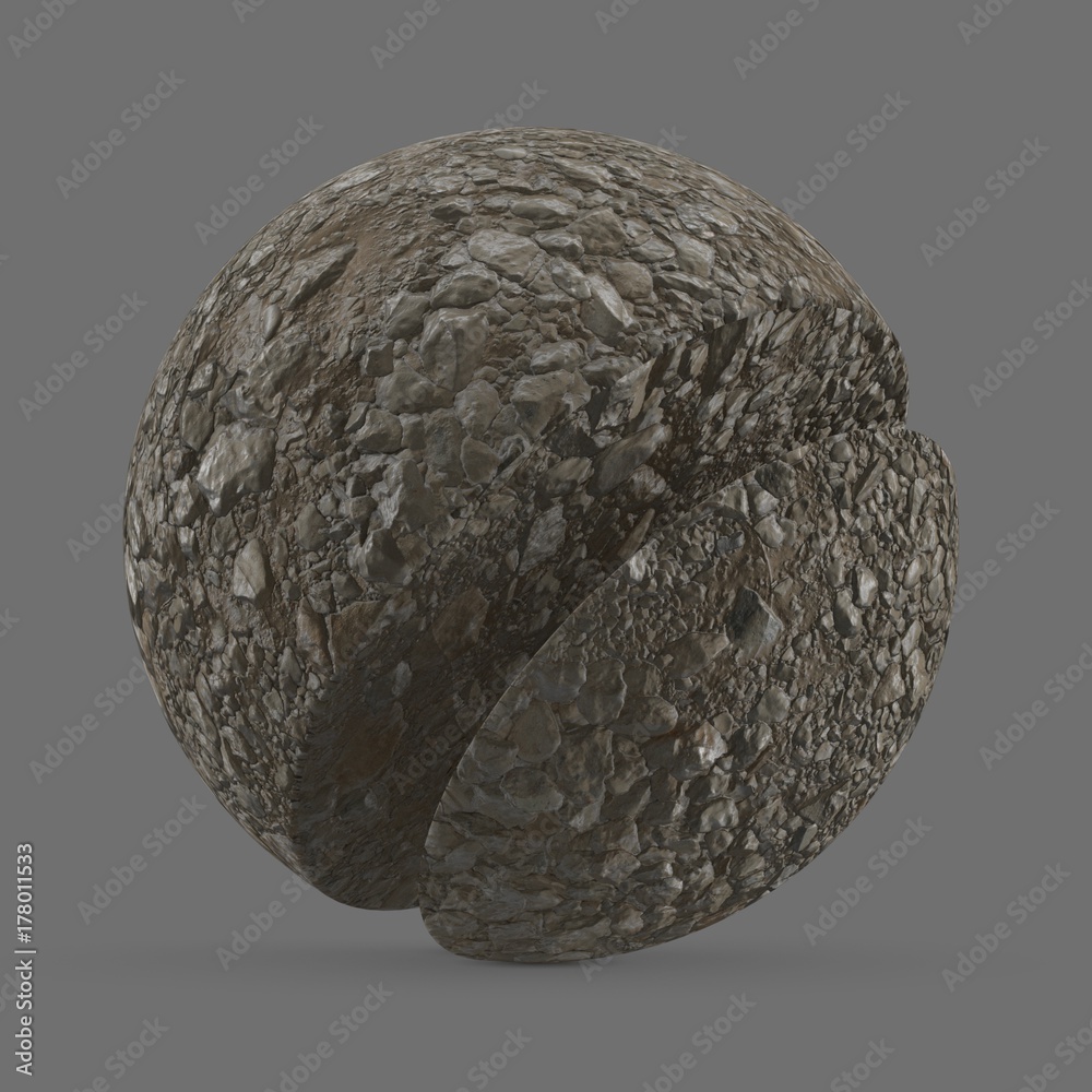 Rocky dusty ground Stock 3D asset | Adobe Stock