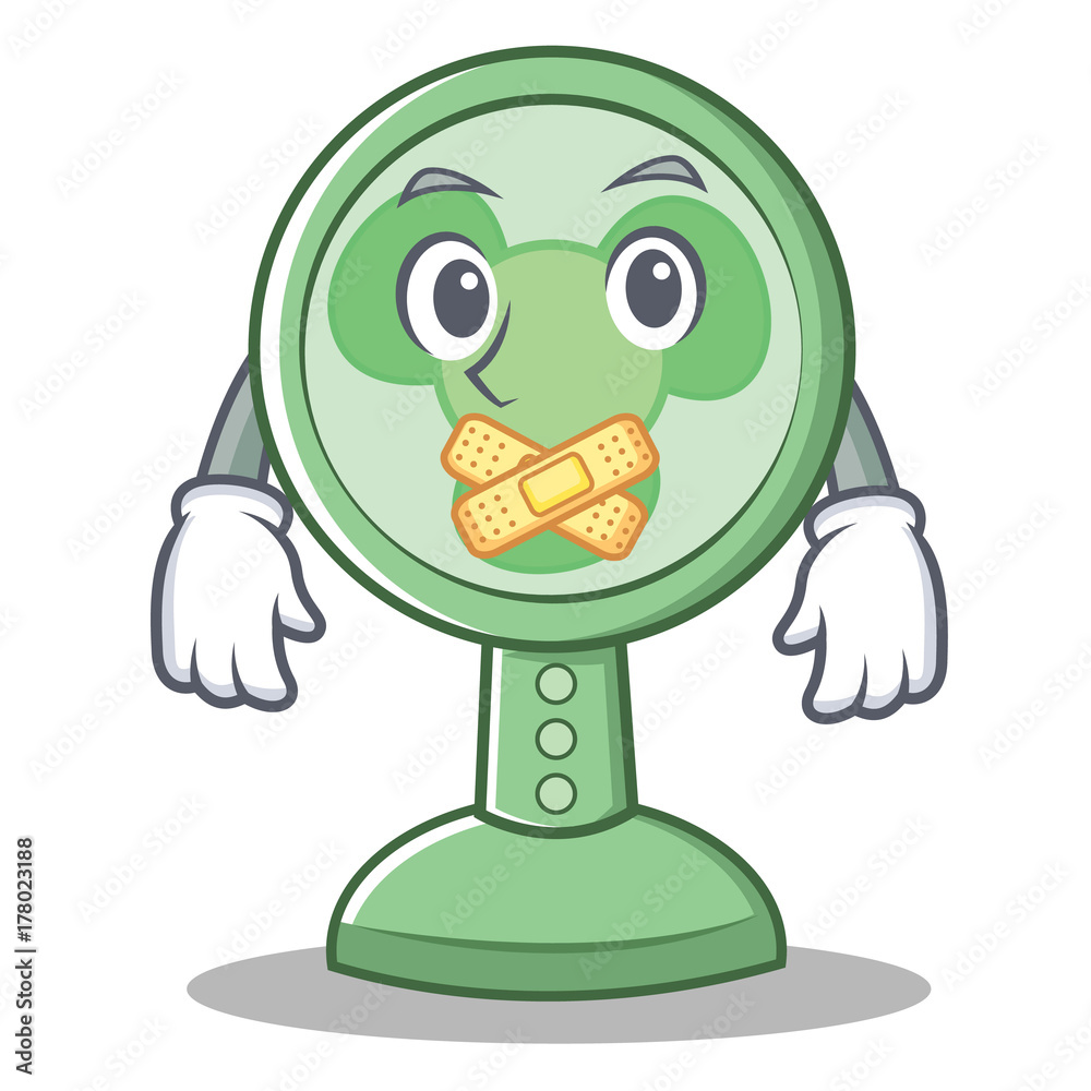 Silent fan character cartoon style Stock Vector | Adobe Stock