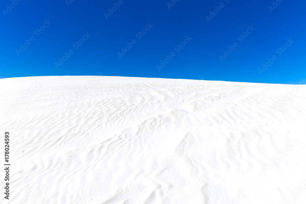 Rolling white sand dunes Stock Photo | Adobe Stock