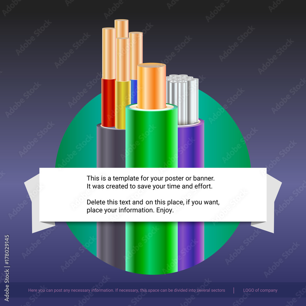 Electrical stranded cables with insulated. Copper and aluminium ...