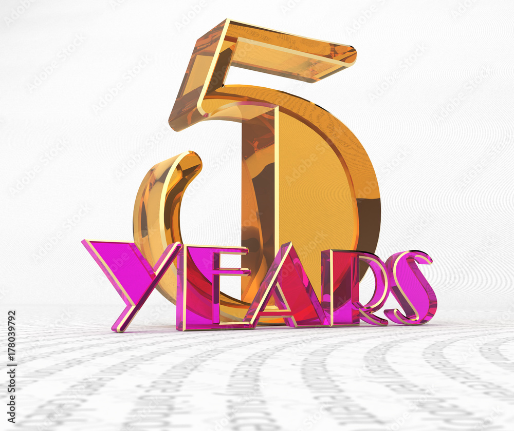 Translucent number five and the words against leaving to the future the ...