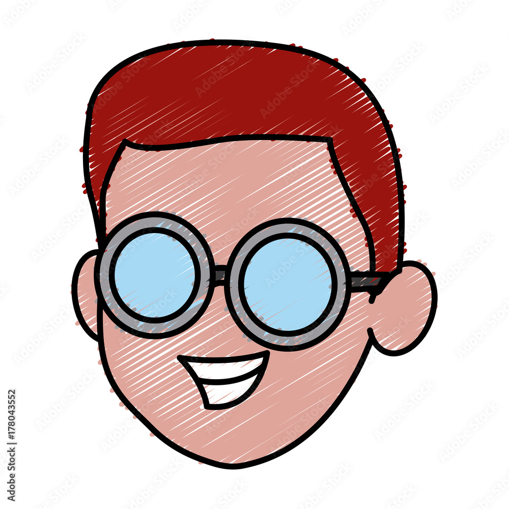 Boy faceless cartoon icon vector illustration graphic design Stock ...