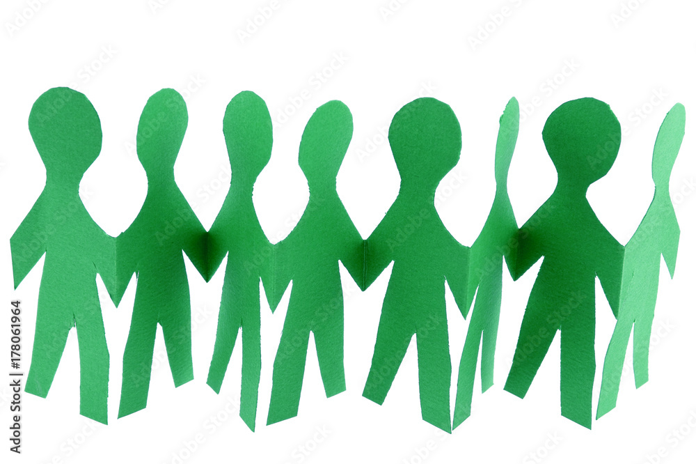 petits bonshommes verts, fond blanc Stock Photo | Adobe Stock