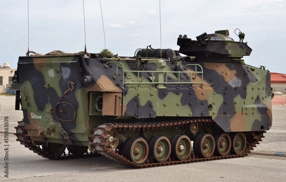 An Assault Amphibious Vehicle (AAV), used for amphibious troop ...