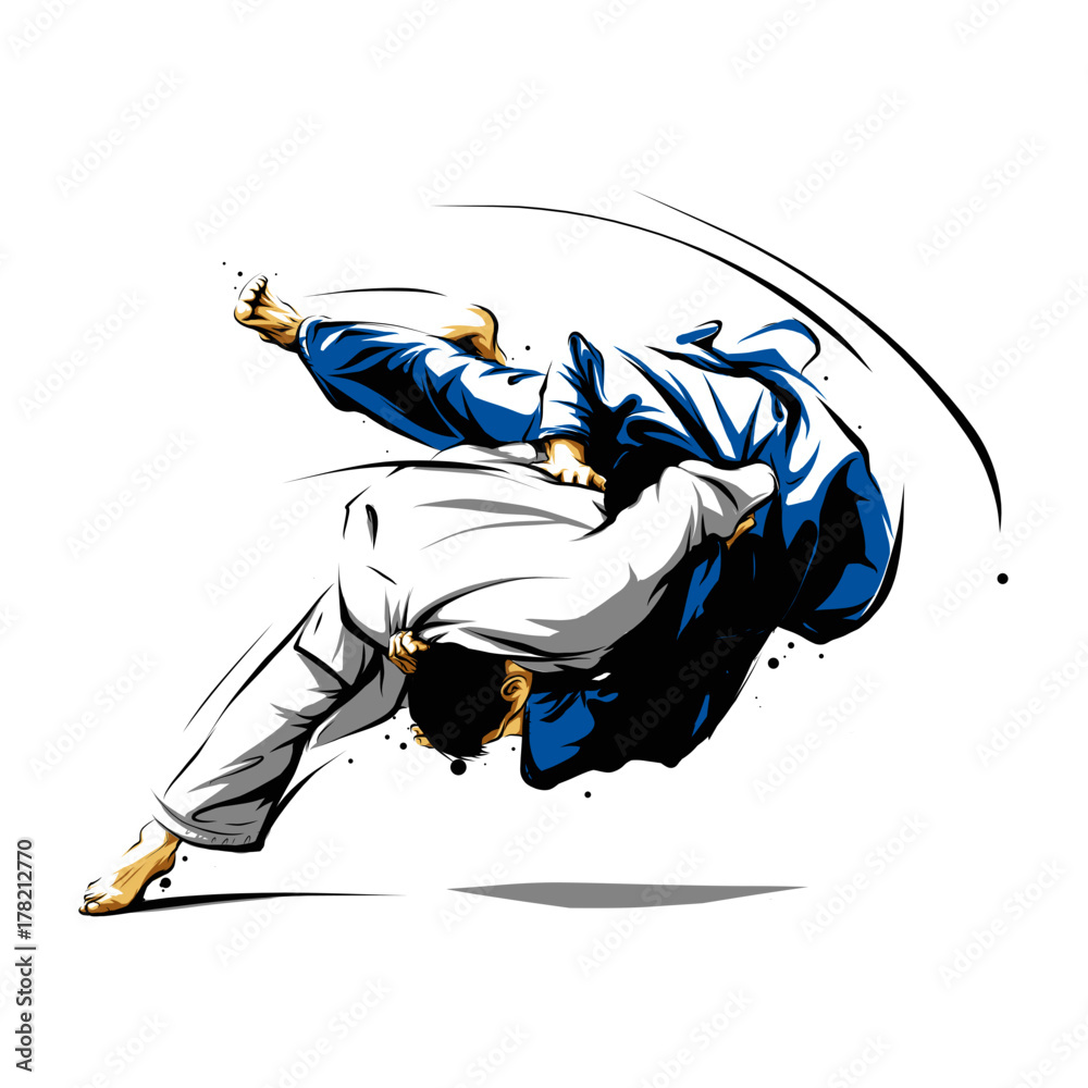 judo action 4 Stock Vector | Adobe Stock