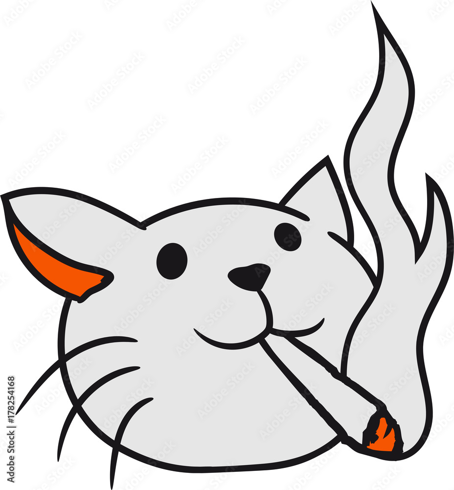 kopf gesicht joint hanf weed cannabis rauchen zigarette drogen bekifft ...