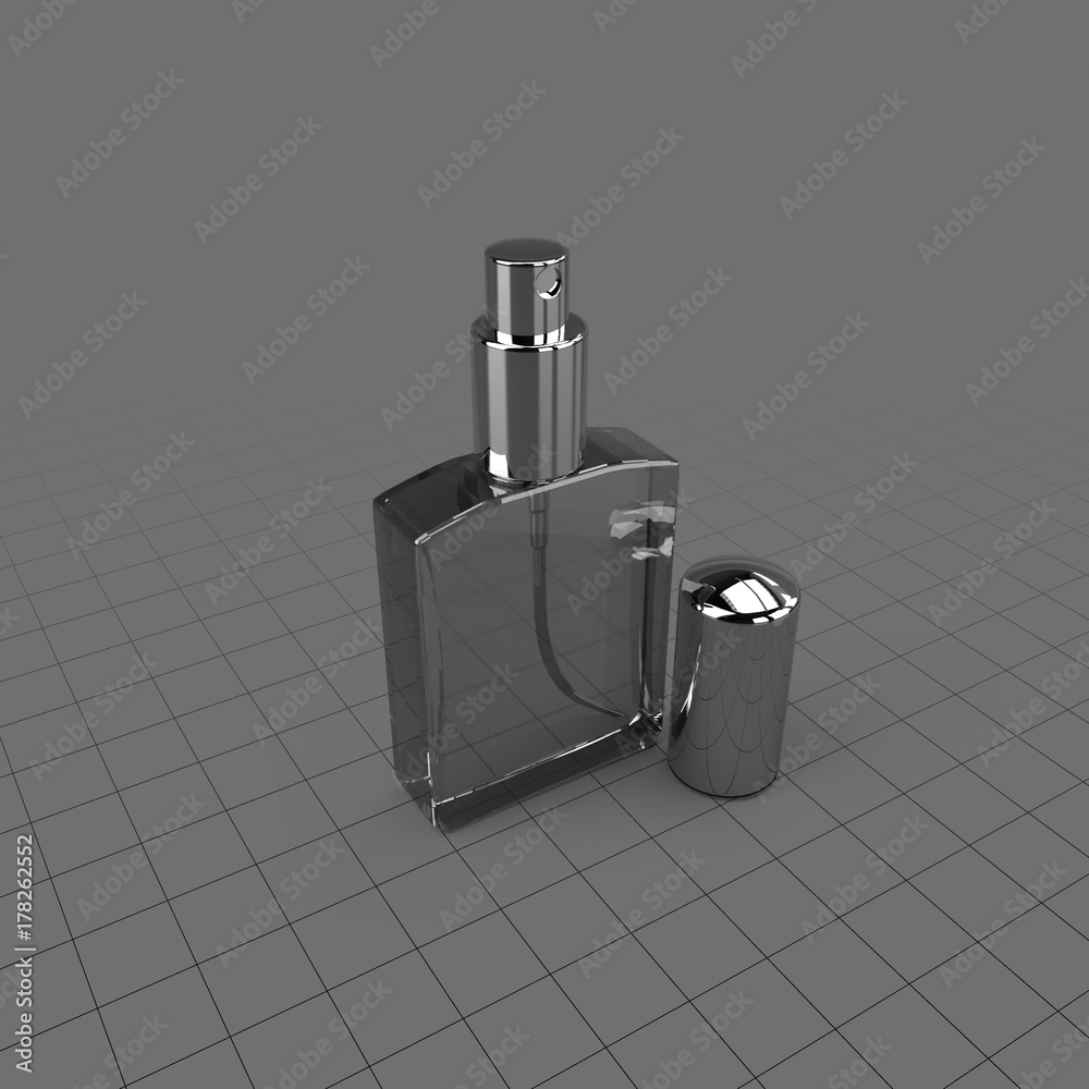 Perfume bottle with lid Stock 3D asset | Adobe Stock
