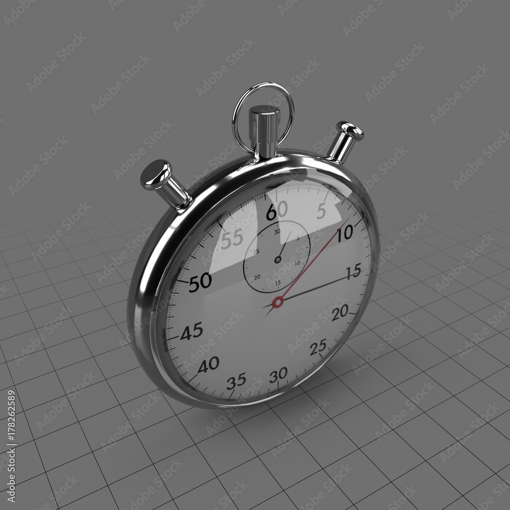 Stopwatch Stock 3D asset | Adobe Stock