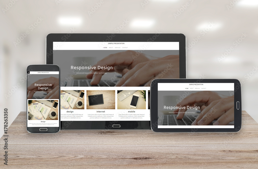 Concept image of multi device technology for responsive design ...