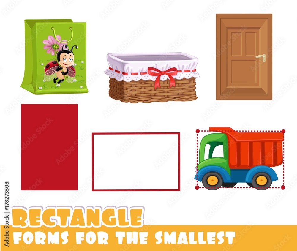 Forms for the smallest. Rectangle and objects having a vertical and ...