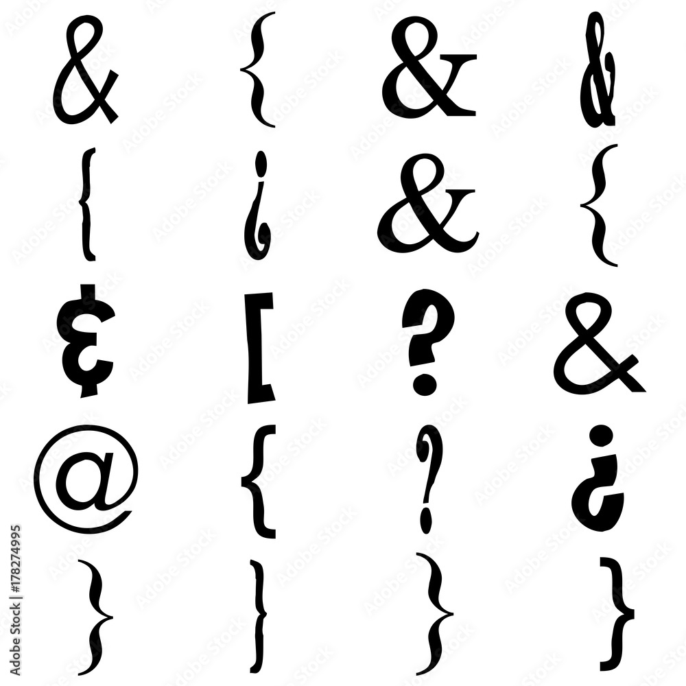 Vetor de simbolos do Stock | Adobe Stock