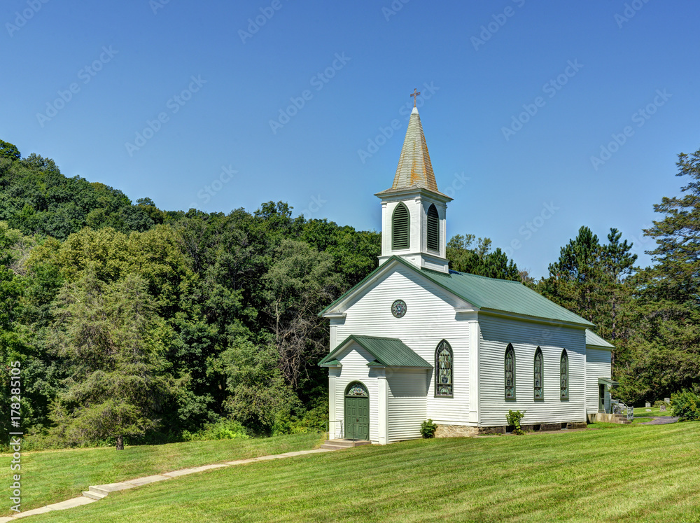 Old fashioned country church Stock Photo | Adobe Stock