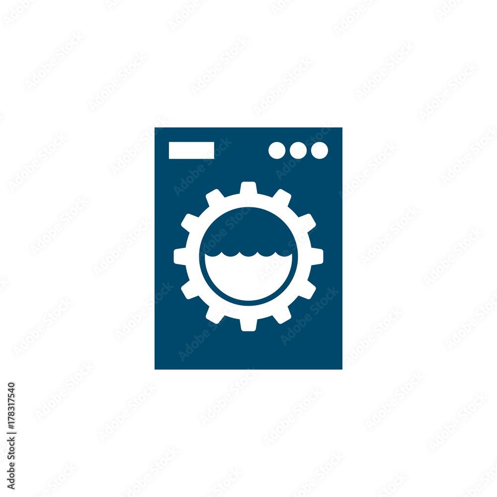 Washing machine logo Stock Vector | Adobe Stock