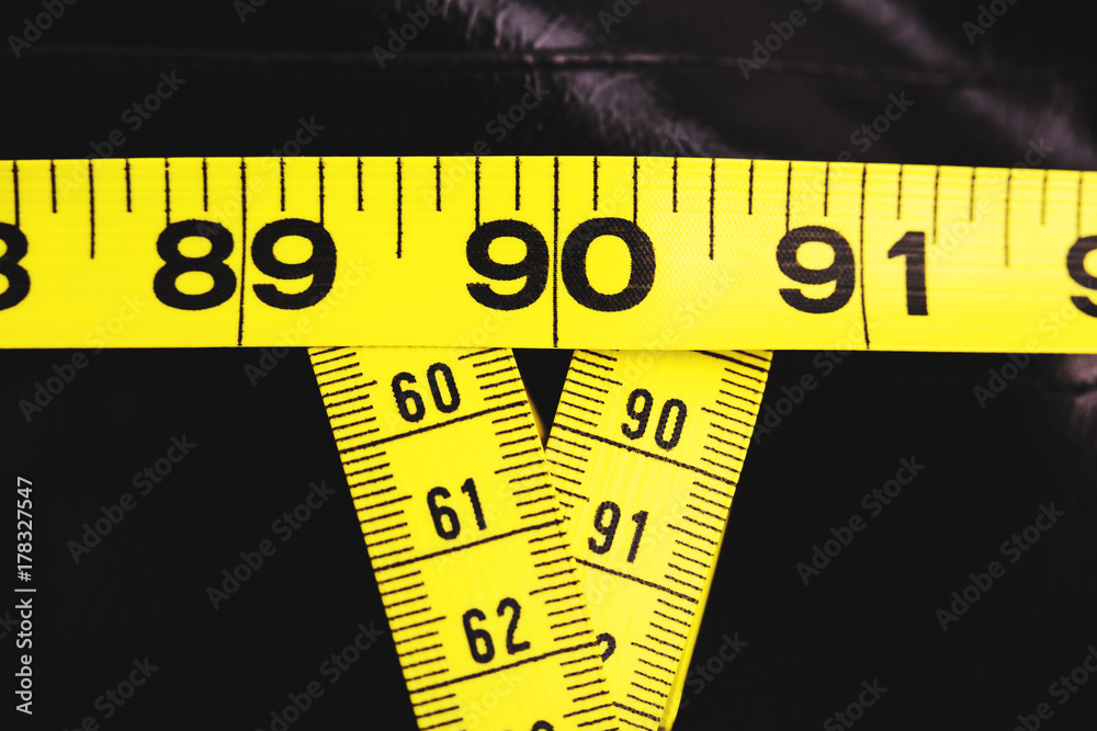 Measuring tapes showing 90-60-90 as ideal parameters for women Stock ...