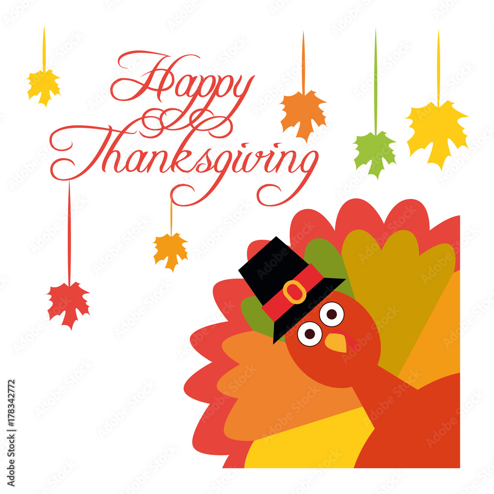 Happy Thanksgiving Turkey Clip Art