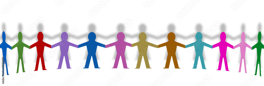 Integration-Zusammenhalt-Menschen - Konzept Stock-Foto | Adobe Stock