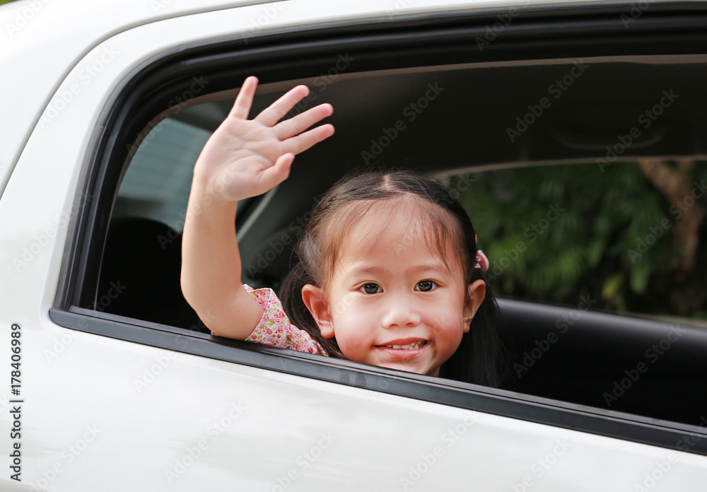 Waving Goodbye From Car