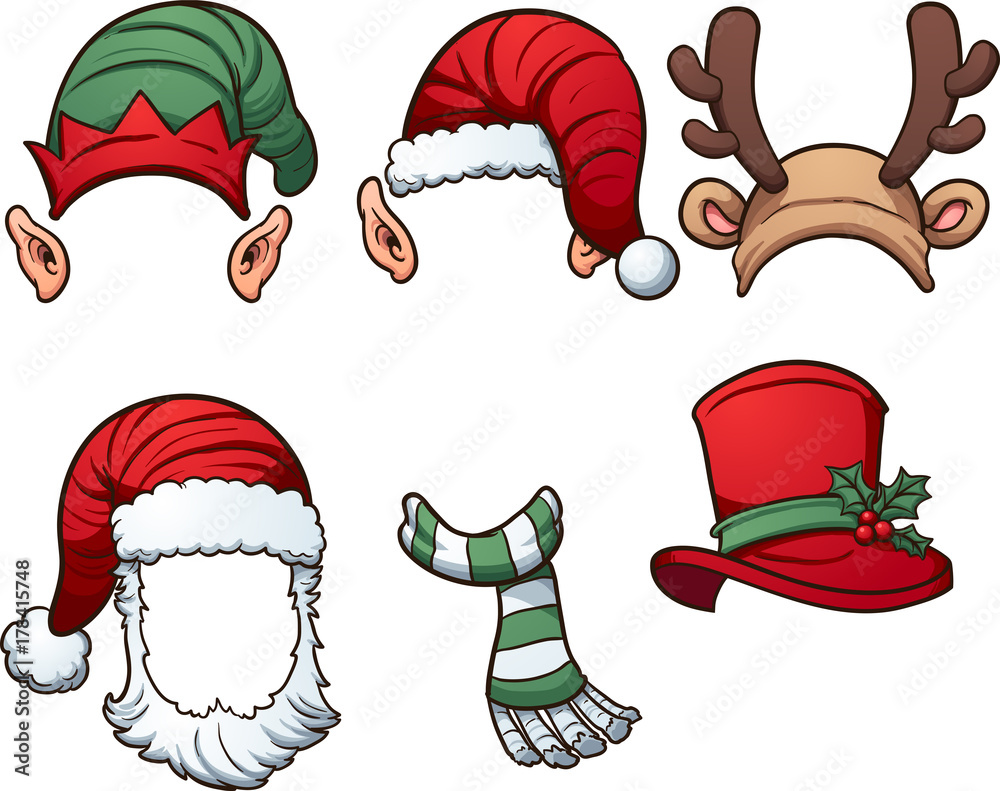 Christmas Scarf Clip Art