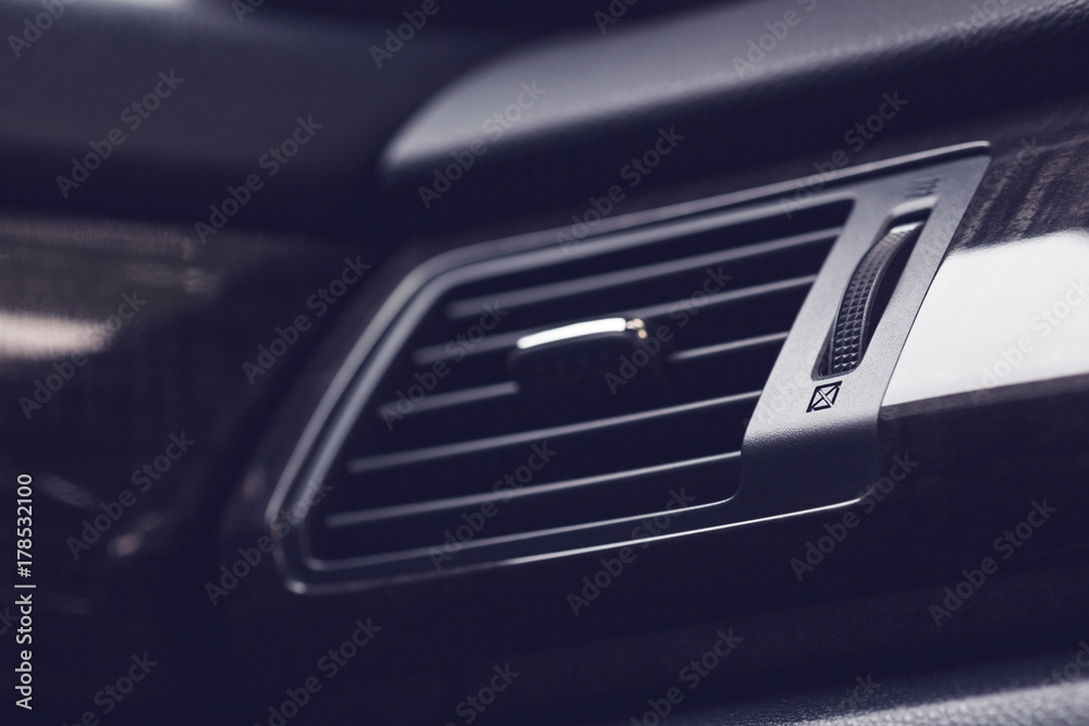 car air conditioning vents and louvers with open and close dial, modern ...