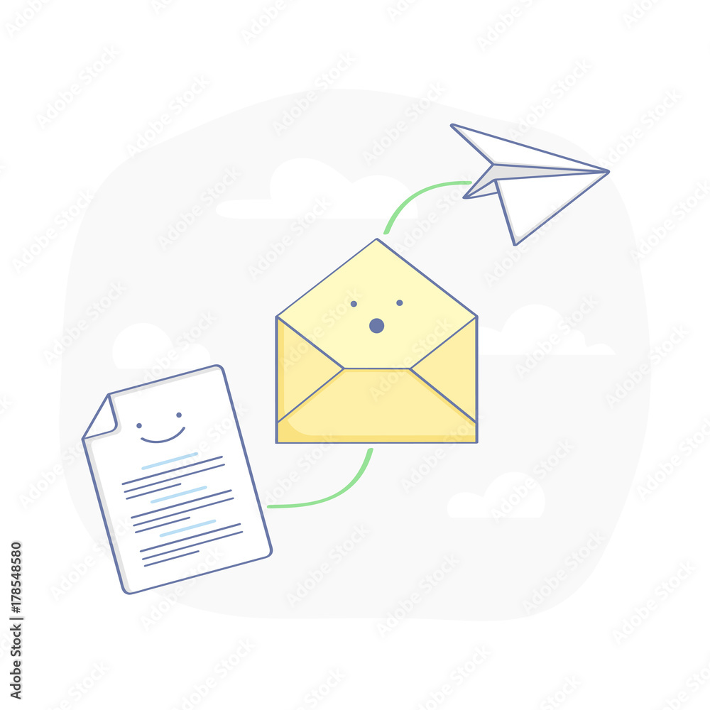 Paper Airplane Mail Icon