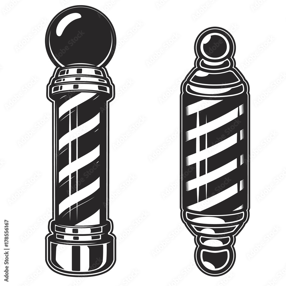 Barber Shop Pole Drawing