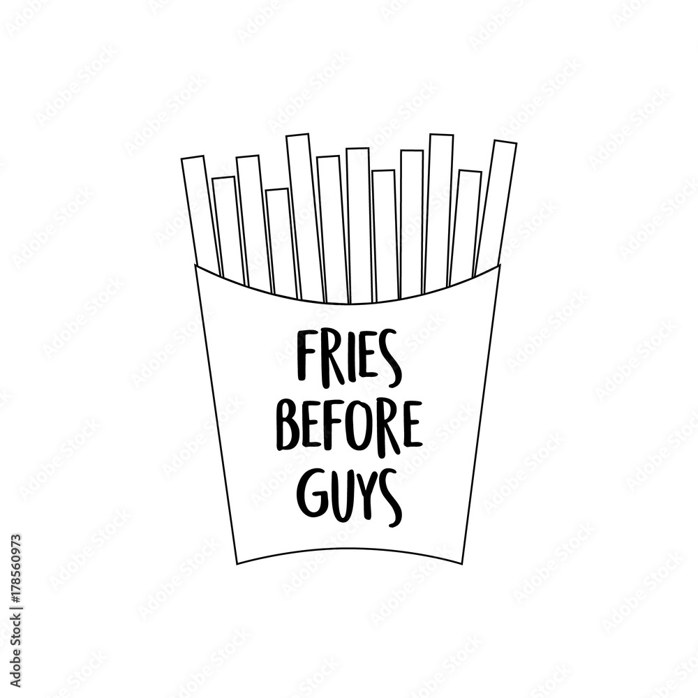 Fries Outline