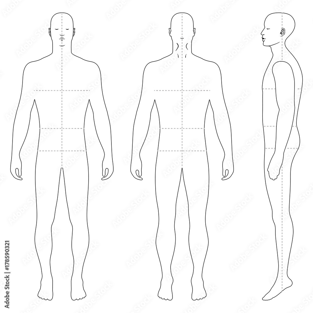 Fashion man figure Stock Vector | Adobe Stock