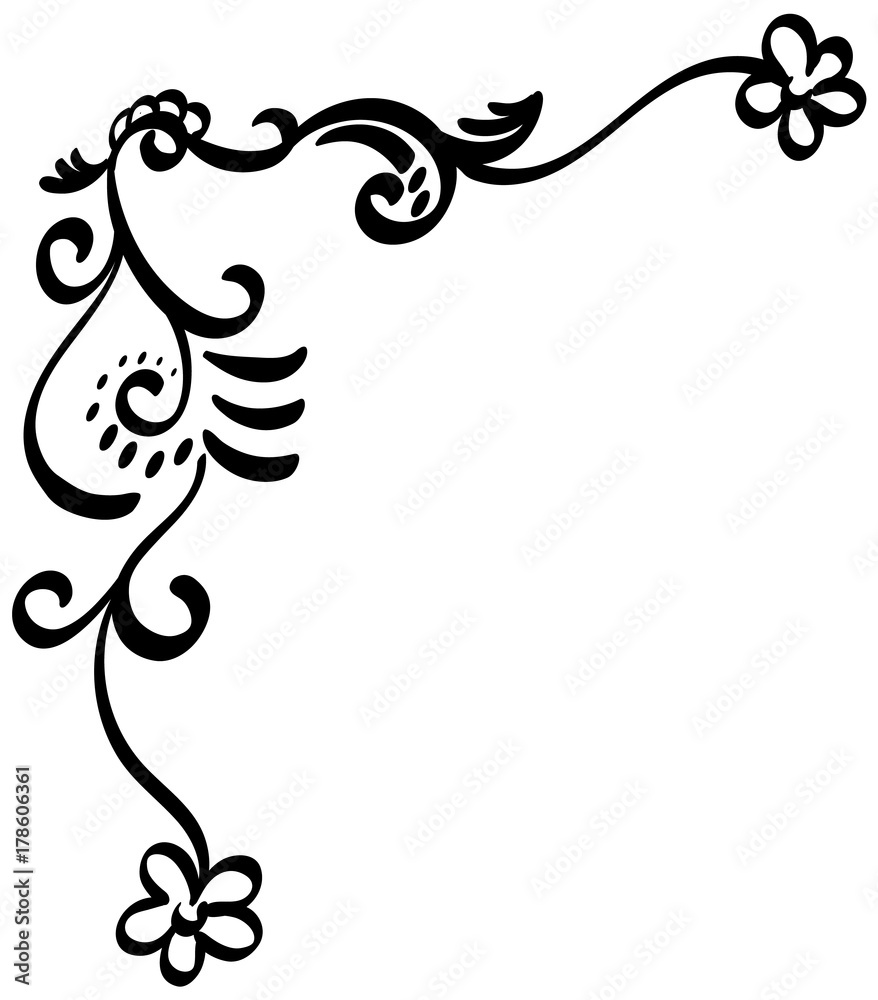 Filigree Corner Vector