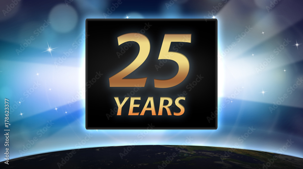 25 years - anniversary event, silver jubilee Stock Illustration | Adobe ...
