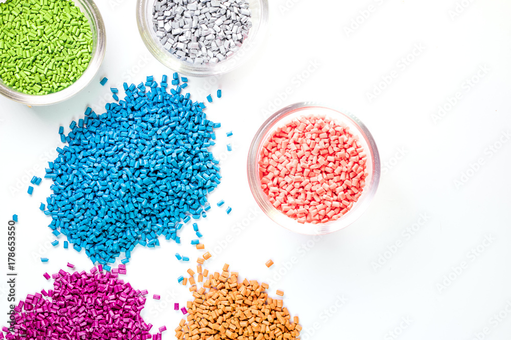 Plastic granules close up for holding,Colorful plastic granules with ...