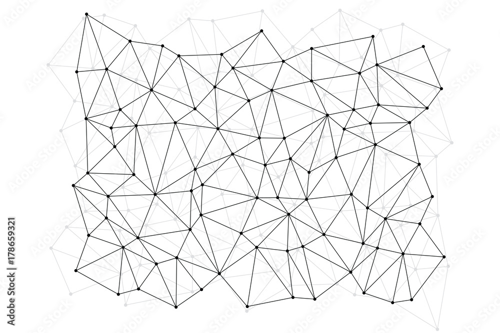 Neural networks conception. Technology concept slide for business ...