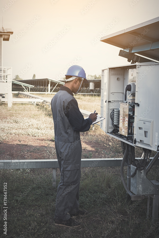operation and maintenance in solar power plant ; engineering team ...