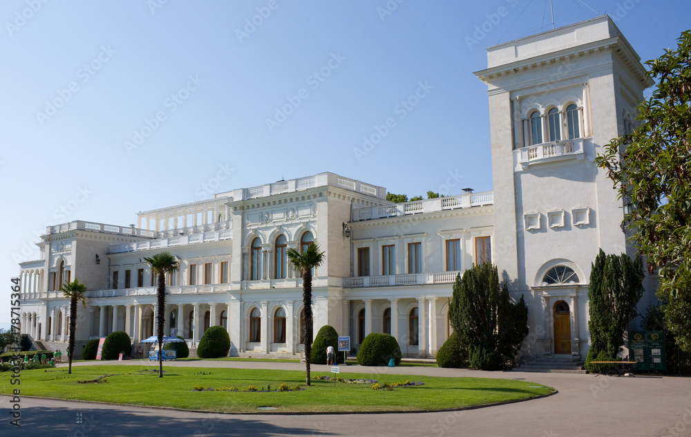 Livadia Palace in Crimea. Livadia Palace was a summer retreat of the ...