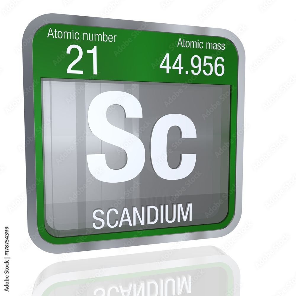 Scandium Symbol