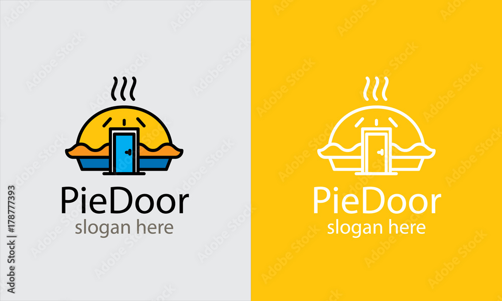 Pie Vector Logo Stock Vector | Adobe Stock