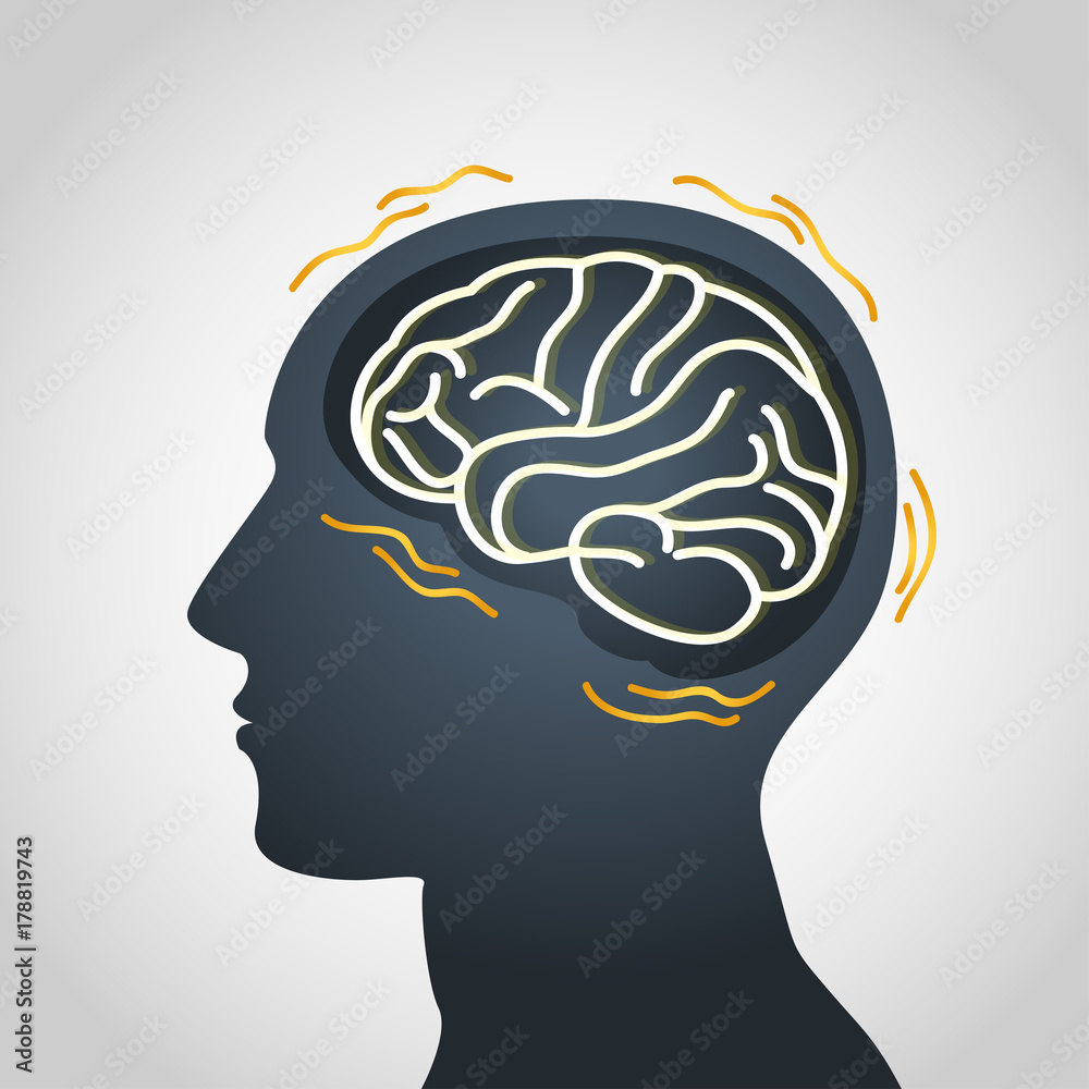 Parkinson’s disease vector logo icon illustration Stock Vector | Adobe ...