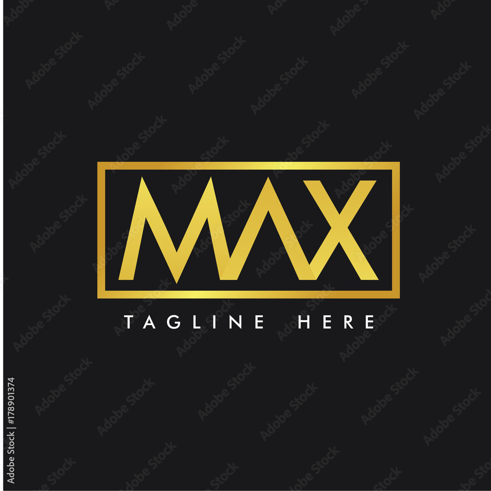 MAX Logo Vector Template Design Stock Vector | Adobe Stock