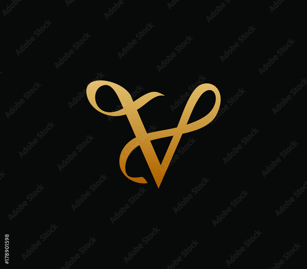 V logo vector Stock Vector | Adobe Stock