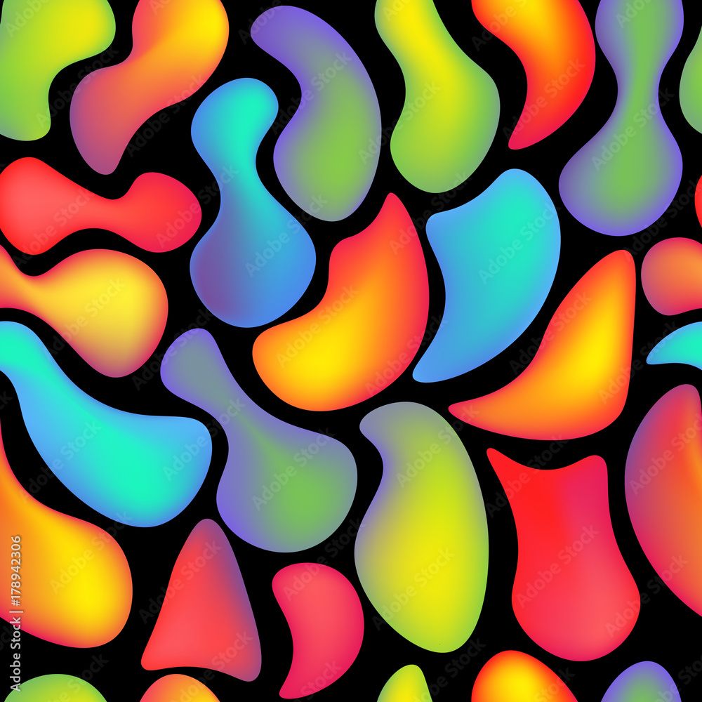 Vector realistic isolated seamless pattern of abstract fluid liquid ...
