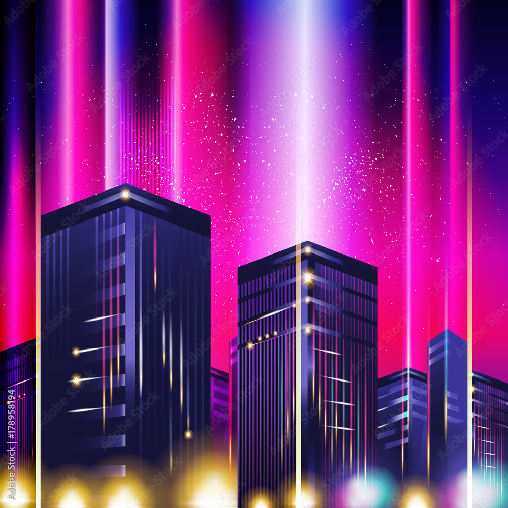 New Retro Wave Background. Synthwave Retro Design And Elements ...
