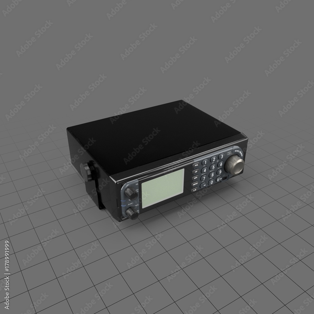 Police radio Stock 3D asset | Adobe Stock
