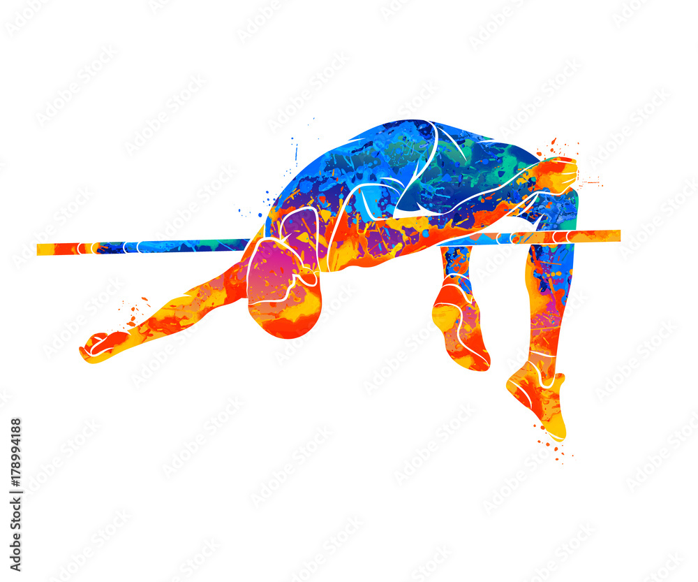 High Jump Abstract Stock Vector | Adobe Stock