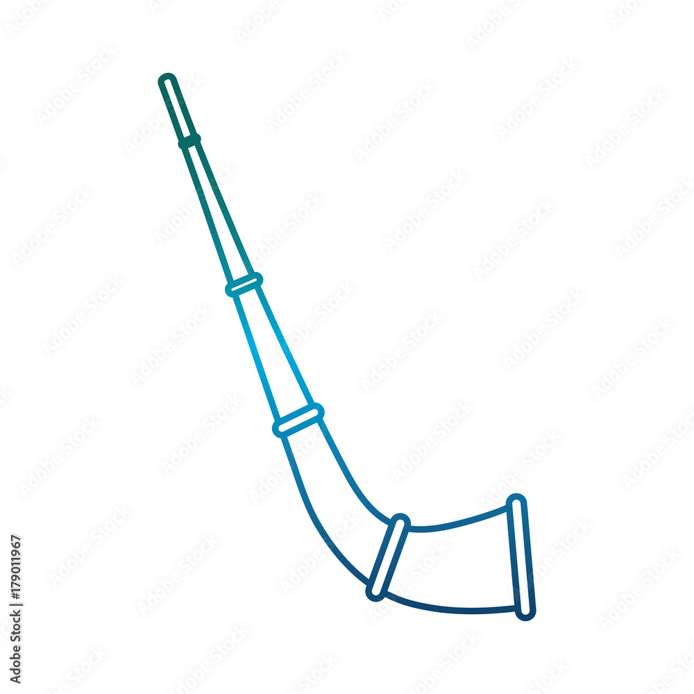 alphorn icon over white background vector illustration Stock ...
