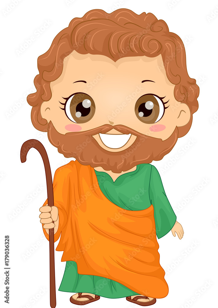 Boy Joseph Costume vector de Stock | Adobe Stock